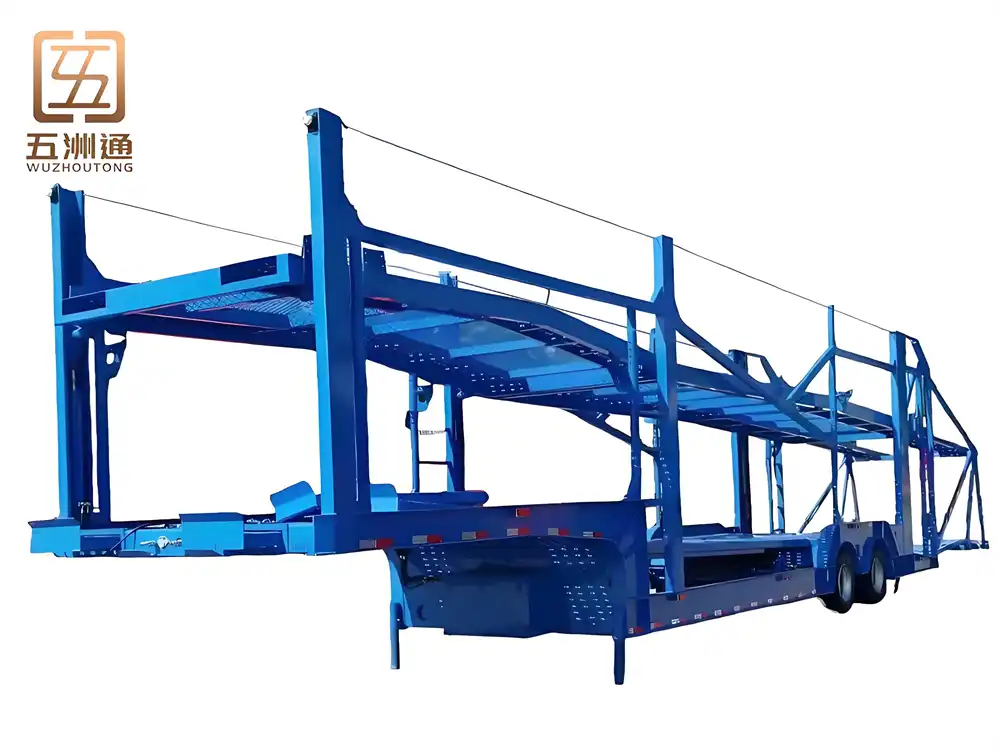 2 Axle Car Hauler Trailer for Sale - Shandong Wuzhoutong International ...